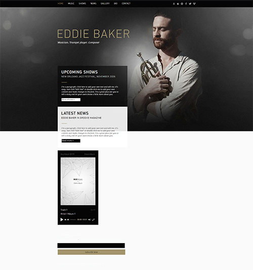 Music Musician Websites 20 Inspiring Examples 2023 