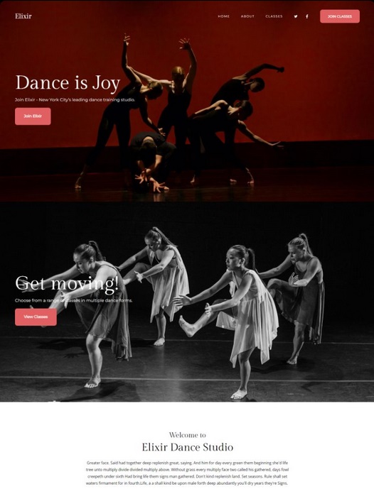 Dancer Websites 15 Beautiful Lively Examples