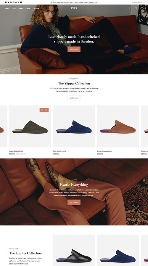 Shoes Website Templates